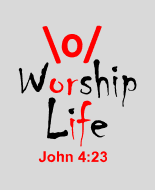 Worship-Life Vertical Window Decal - Worship-Life